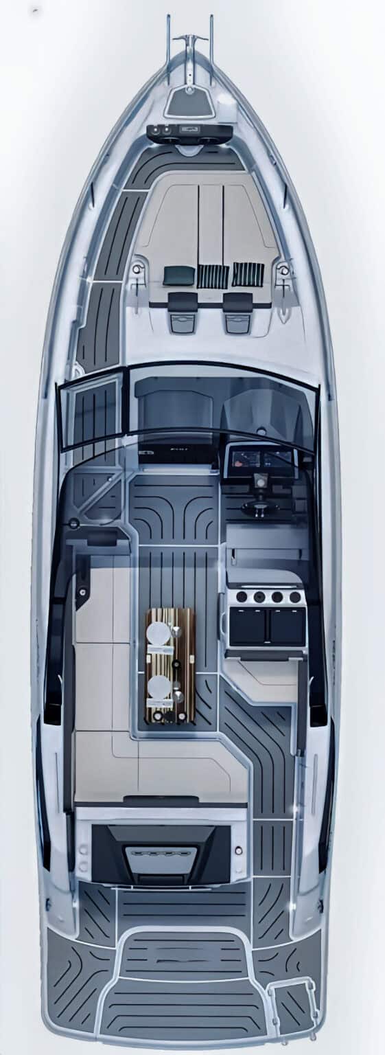 Granfort 300 GTS | 30 ft Boat with Open Bow | Cabin Cruiser
