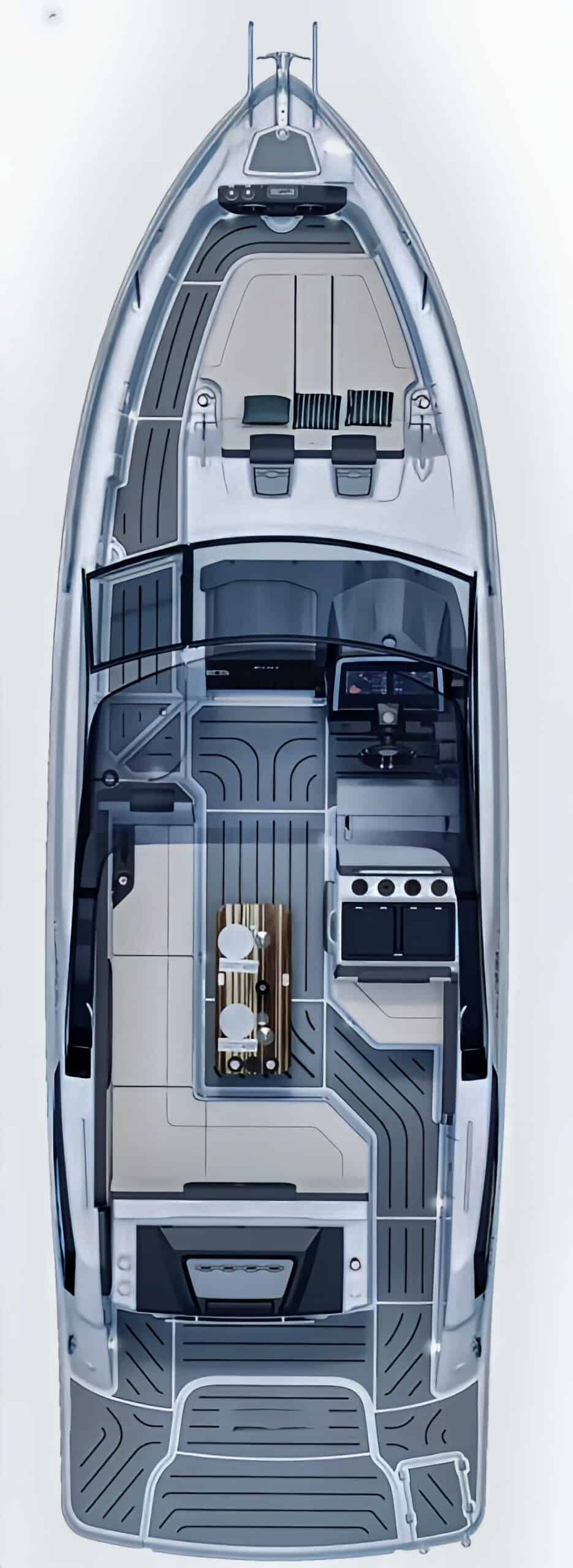 Granfort 300 GTS | 30 ft Boat with Open Bow | Cabin Cruiser